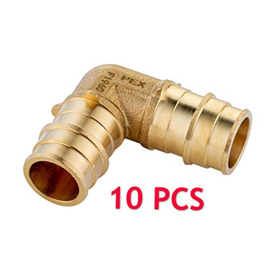 Pack of 10 EFIELD Pex A Expansion Fitting 1 2"x 1 2" Elbow F1960 LEAD FREE-10 Pieces ...