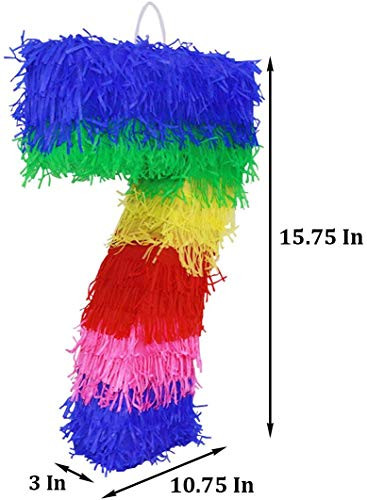 Aurabeam Small Multicolor Tissue Paper Number 7 Seven Mexican Pinata ...