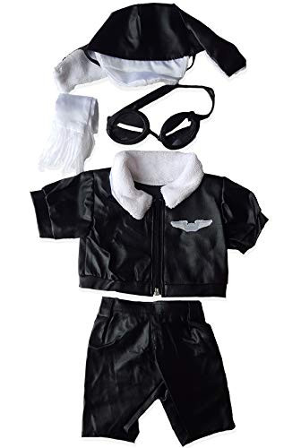 Pilot Wings Teddy Bear Clothes Outfit Fits Most 14"-18" Build-a-Bear ...