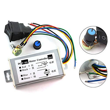 DZS Elec 1pc DC Motor Speed Controller 9-60V Forward Reverse High Power PWM Control Switch Motor ...
