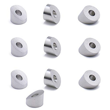 Muzata Stainless Steel 30 Degree Angle Beveled Washer for 1/8" 5/32" 3/ ...