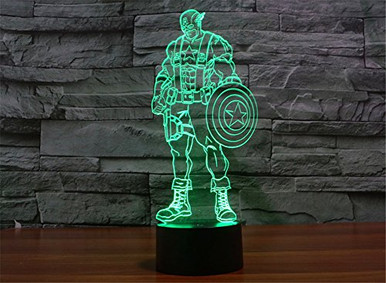 SmartEra 3D Optical Illusion 2016 New Captain America Panel Model ...