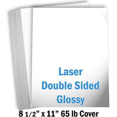 Hamilco White Glossy Cardstock Paper - 8 1 2 x 11" 65 lb Cover Card ...