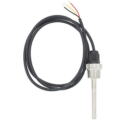 1 2 inch 7mm pt100 3 Wire Temperature Sensor with thermowell pt100 ...