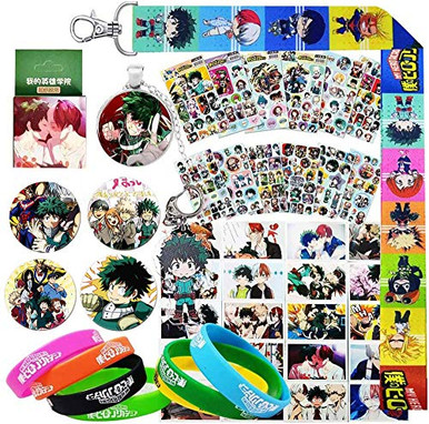 Gosoule My Hero Academia Gift Set-12 Sheet of Anime Cartoon Stickers 30 ...
