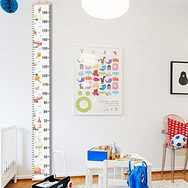 Height Chart for Kids,Cartoon Style Growth Wall Chart,Kids Growth Chart ...