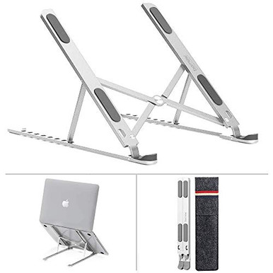 Laptop Stand Bomow 8 Levels Adjustable Foldable Laptop Stand Tablet ...