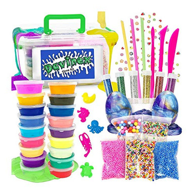 Davinex Slime Kit Perfect DIY Slime Kit for Girls and Boys Includes 18 ...