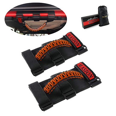 2 X Roll Bar Grab Paracord Grab Handles 3Straps Handles Fit for 2 to 3 ...