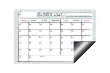 Spanish Classroom Magnetic Monthly Calendar and Planner - Dry Erase ...