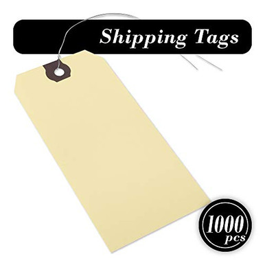 INNOVART Shipping Tags Double Wired 2 3/4 x 1 3/8, Manila Wire Tags ...