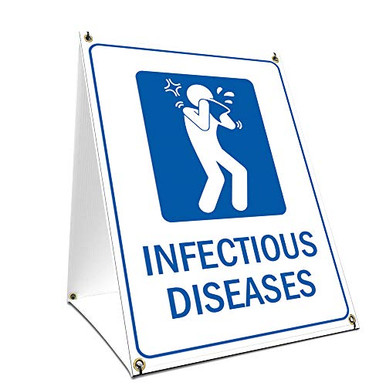 OSHA Notice Sign - Infectious Diseases Sidewalk Sign with Graphics On ...