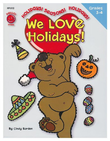 We Love Holidays Grades 3rd - 4th 8 5 x 11 inches - an Activity ...