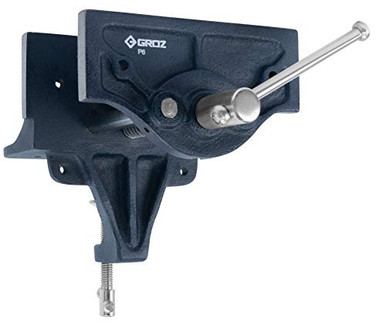 GROZ 6-inch Portable Wood-Working Vise Clamp On Vise Cast Iron "Toe-in ...