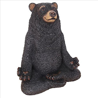 Design Toscano QM16037 Zen Black Bear Statue 8 Inch Full Color ...