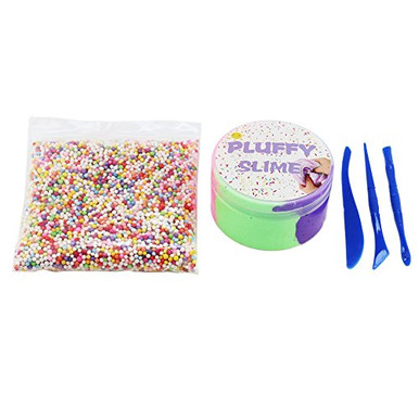 Fluffy Slime, Jumbo Fluffy Floam Slime Stress Relief Toy Scented Sludge ...