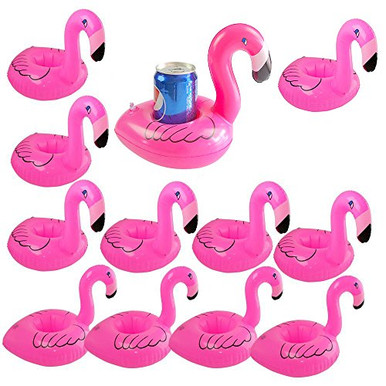 Inflatable Drink Holder Float Coaster , Floating Flamingo Inflates ...