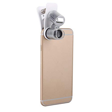 ROSEBEAR 60X LED Clip-On Type Loupe Magnifying Glass Mobile Phone Lens ...