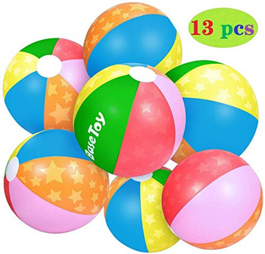 iBaseToy Inflatable Beach Balls Jumbo Pool Balls Beach Summer Parties ...