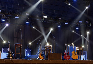 Yeele 10x6 5ft Band Stage Backdrop Spotlight Nightclub Show Rock Guitar ...