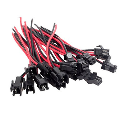 Conwork 10-Pair JST 2 Pin Micro Male Female Connector Plug 4inch Wire ...