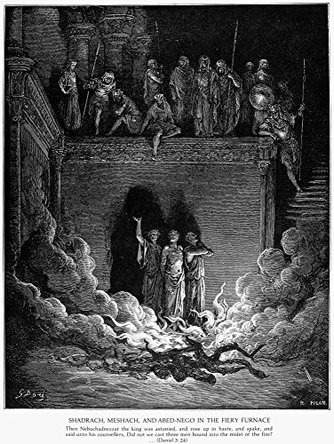 Jews In Fiery Furnace Nshadrach Meshach And Abednego In The Fiery ...