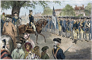 George Washington 1775 Ngeneral George Washington Taking Command of The ...