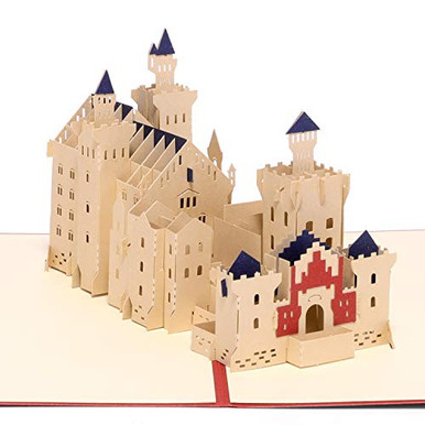 Paper Spiritz Swan Castle Pop up Birthday Card Wedding Valentine's Day ...