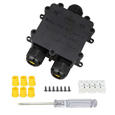 Junction Box Outdoor Waterproof IP68 Larger 3-Way Plug Line External ...