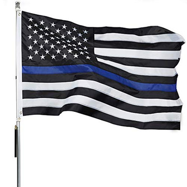 ROTERDON Thin Blue Line Flags - 3x5 ft Police American Law Enforcement ...