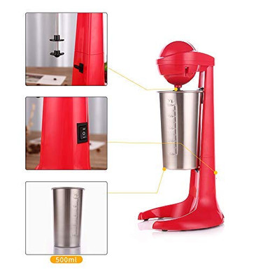 Electric Milk Shaker Machine Milkshake Mixer Milk Frother Coffee Foamer ...