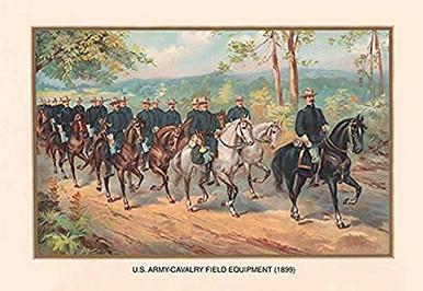 Buyenlarge 0-587-02523-9-P1827 U S Army Cavalry Field Equipment 1899" Paper Poster 18" x 27 ...