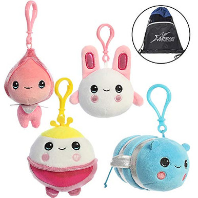 Aurora True and The Rainbow Kingdom 4" Plushie Clip-On Set of 4 The ...