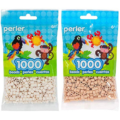 Perler Bead Bag 1000 Bundle of Toasted Marshmallow and Fawn 2 Pack ...