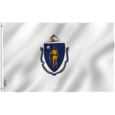 Anley Fly Breeze 3x5 Foot Massachusetts State Flag - Vivid Color and UV ...