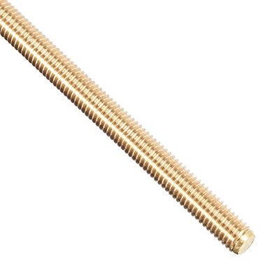 uxcell M5 x 250mm Brass Fully Threaded Rod Right Hand Threads ...