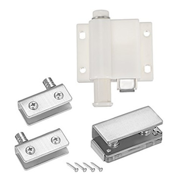 uxcell 5-8mm Glass Door Single Magnetic Catch Latch Closures ABS White ...