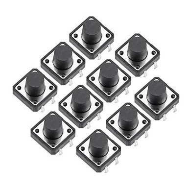 uxcell 12x12x9mm Panel Mini Micro Small PCB Momentary Tactile Tact Push ...