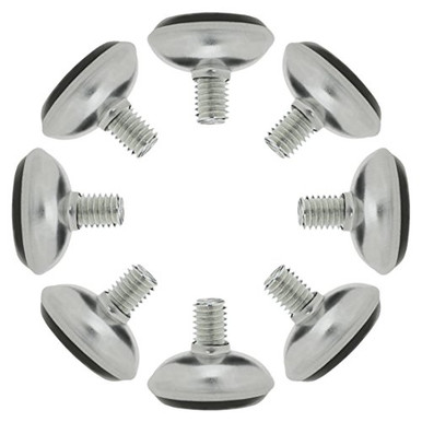 uxcell M8 x 10 x 30mm Screw on Furniture Glide Leveling Feet Floor ...