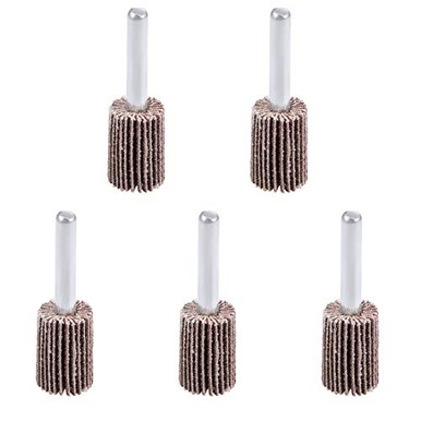 uxcell 15mm Flap Wheels Shank Mounted Sanding Disc Abrasive Wheel 80 ...