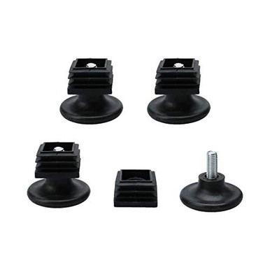 uxcell Leveling Feet 30 x 30mm Square Tube Inserts Kit Furniture Glide ...