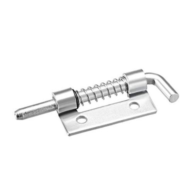 uxcell Spring Latch, 2.2 Inch Left-Handed Zinc Plated Barrel Bolt Lock ...