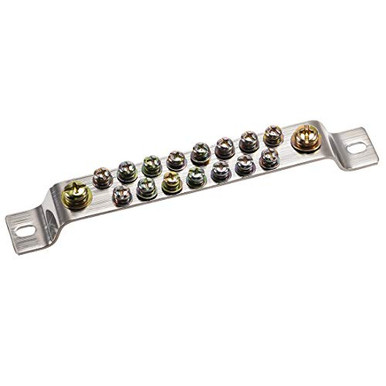 uxcell Copper Screw Terminal Block Connector Bar 100A Double Row Bridge ...