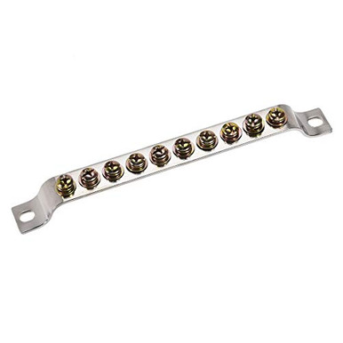 uxcell Terminal Block Connector Bar 10 Positions Bridge Design Ground ...