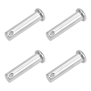 uxcell Single Hole Clevis Pins - 10mm X 40mm Flat Head 304 Stainless Steel Link Hinge Pin 4Pcs ...