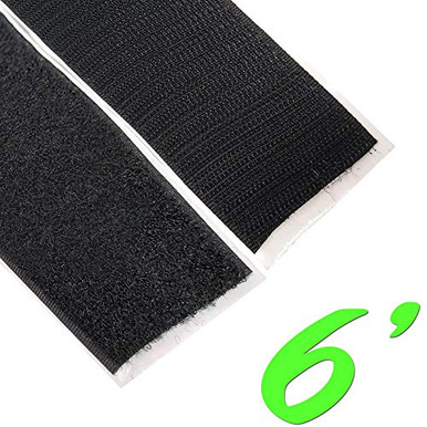 Electriduct 2" Adhesive Backed Hook Loop Sticky Back Tape Fabric ...