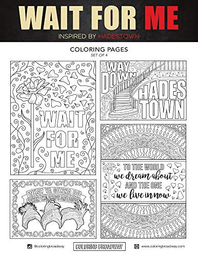Hadestown -"Wait For Me" Collection - Coloring Pages - Hand-drawn ...