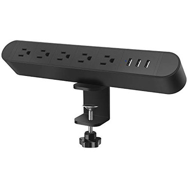 Desktop Edge Power Outlets with USB Ports Desk Clamp Power Strip ...