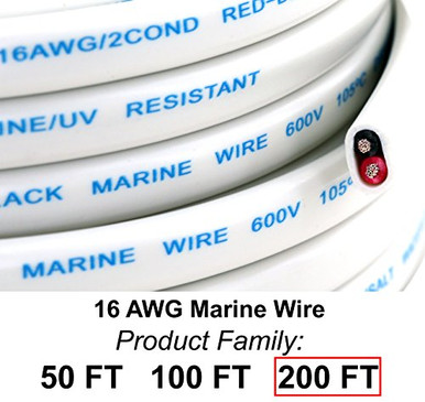 GS Powers 16 Ga True American Wire Gauge AWG Tinned Oxygen Free Copper ...