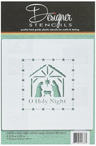 O Holy Night Nativity Scene Cookie and Craft Stencil CM034 by Designer ...